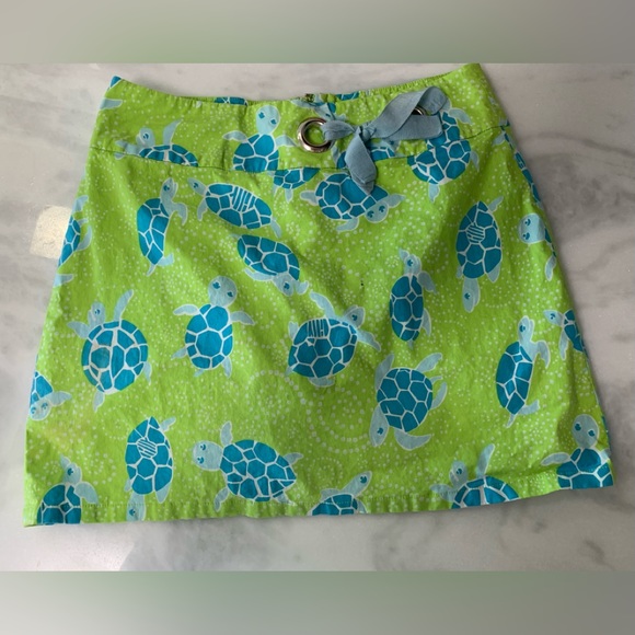 Lilly Pulitzer | Skirts | Vintage Lilly Pulitzer Turtle Skirt Skort ...